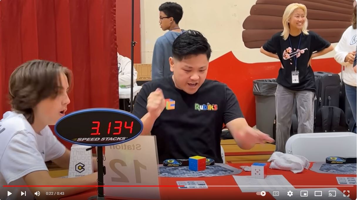 Rubik's Cube World Record 3.13 by Max Park | SCRAMBLE + RECONSTRUCTION